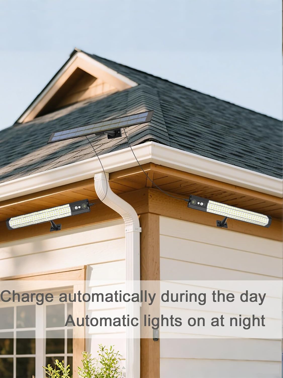 1500W Solar sensor lights, outdoor high-brightness lighting with 316 L ...