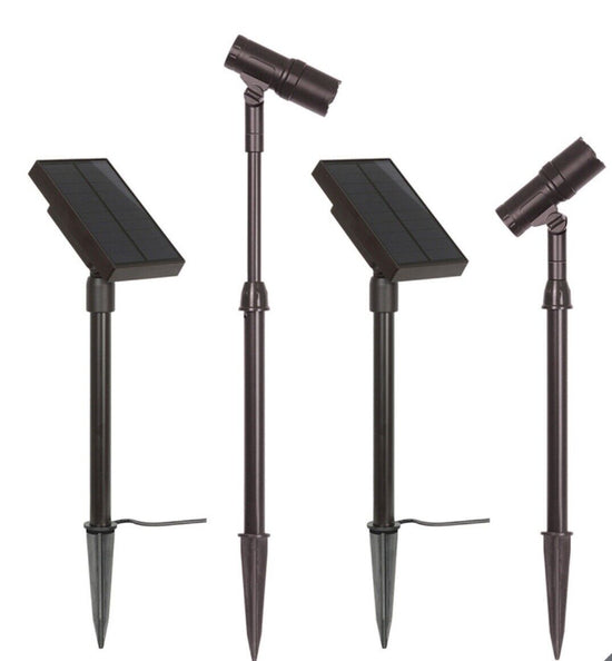 Energizer Smart Focus LED 100-Lumen Solar Spotlight 2 Pack – Outdoor ...