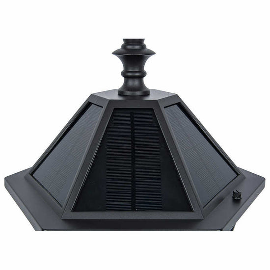 3 Fixture Outdoor Solar Lamp Post | Outdoor Solar Outlet