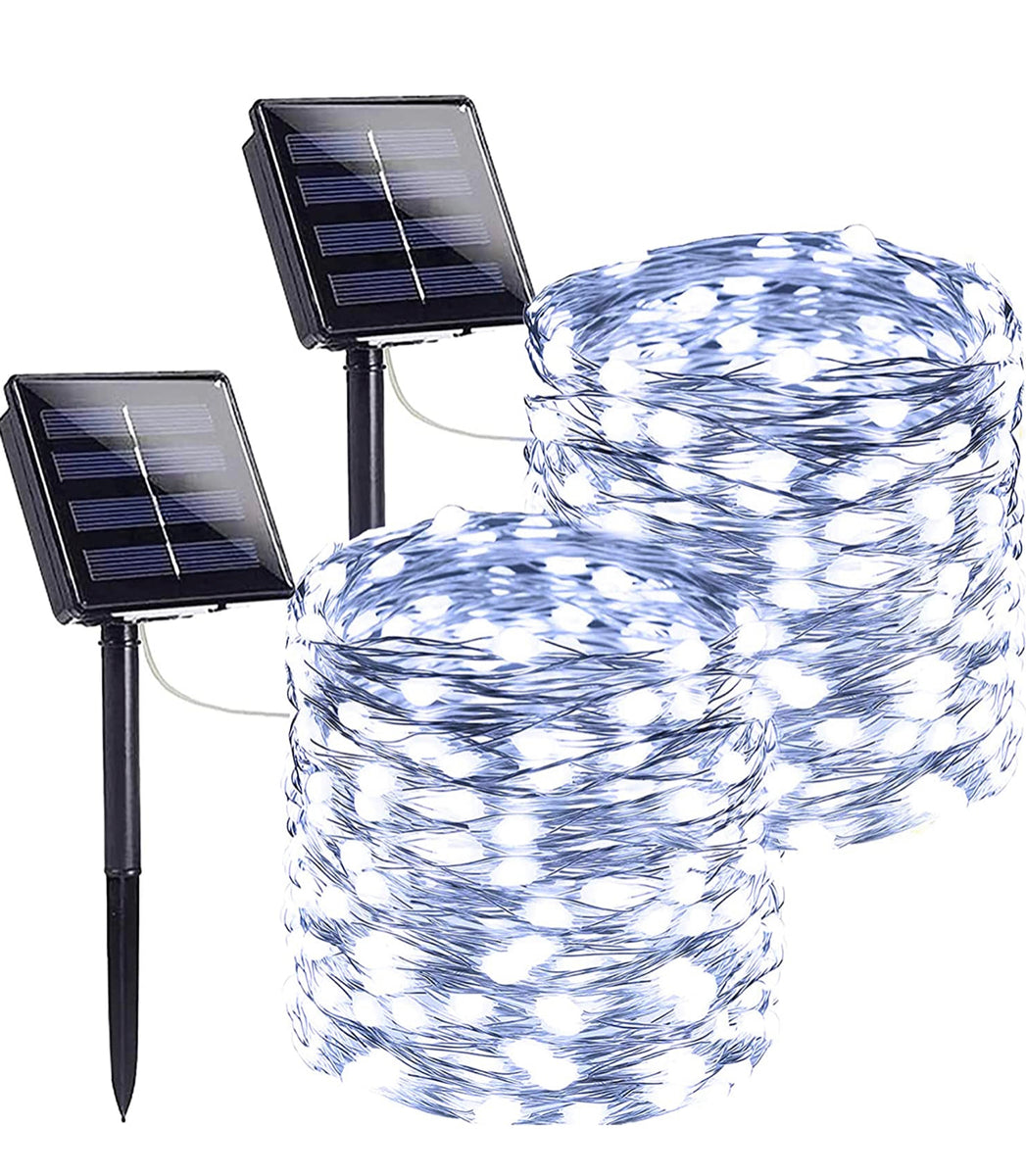 Solar String Lights Outdoor, Waterproof Solar Fairy Lights with 8 Ligh ...