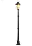SmartYard 77" Solar Lamp Post Light, Waterproof Aluminum And Glass Out ...
