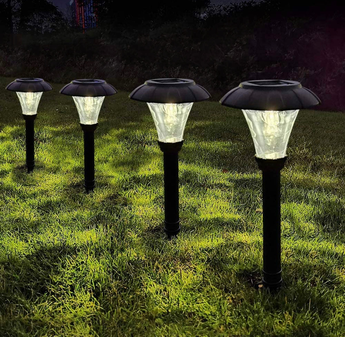 SmartYard Solar Lights Outdoor Garden ,12 Packs LED Solar Pathway Ligh ...