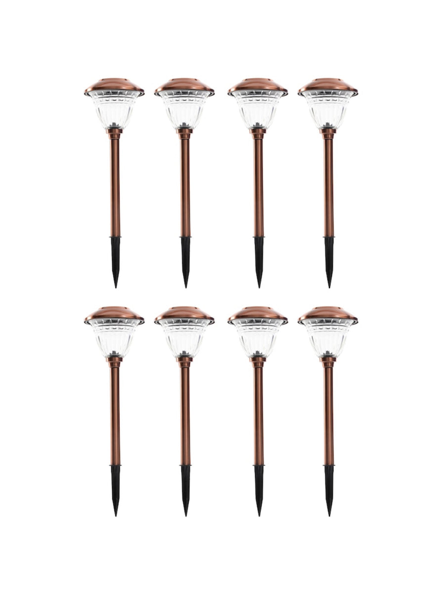Copper | LED Energizer Solar Pathway Lights | Outdoor Solar Outlet