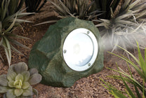4Pack Smith&Hawken Outdoor Solar Powered Rock Spotlight Walkway LED Ga ...