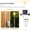 SmartYard 77" Solar Lamp Post Light, Waterproof Aluminum And Glass Out ...